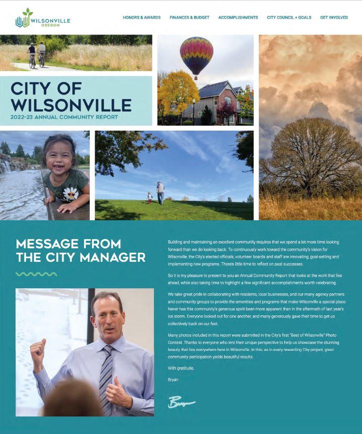 2022 Annual Report | City of Wilsonville Oregon